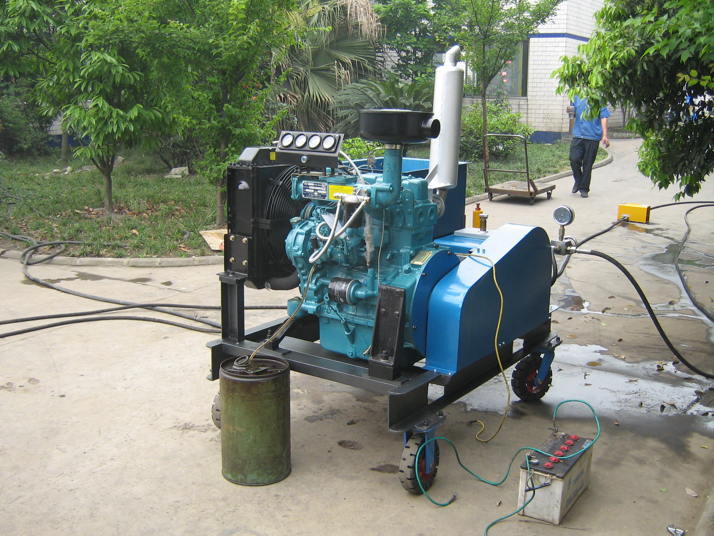 30kw 1000 Bar Water Blaster Machine Hydroblast Pressure Washer Diesel ...